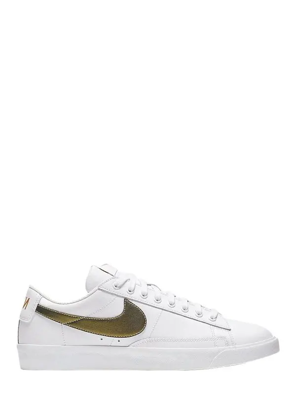 Nike Blazer Low Premium - White Fir Metallic Gold