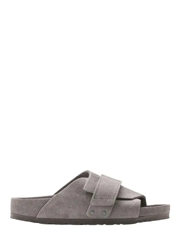 BIRKENSTOCK Kyoto Suede Sandals - Grey Taupe