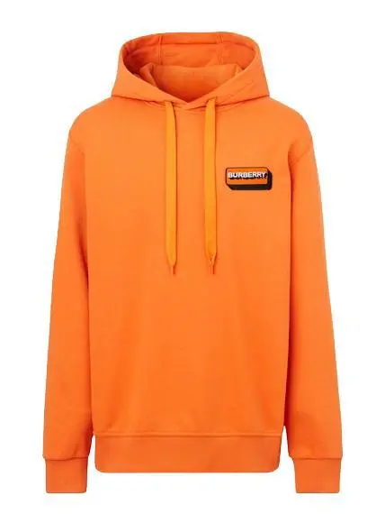 Burberry Cotton Hoodie - Dark Orange