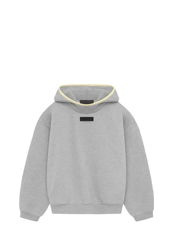 Fear Of God Essentials Hoodie - Light Heather Grey/garden Yellow