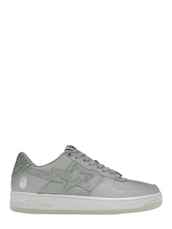 BAPE A Bathing Ape Sta Sneakers - Grey/white/green