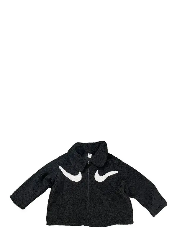 Nike Swoosh Fullzip Sherpa Jacket - Black/white