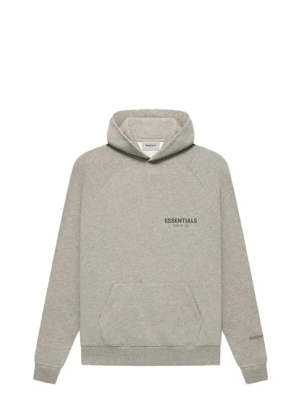 Fear Of God Essentials Core Collection Pullover Hoodie - Heather Oatmeal