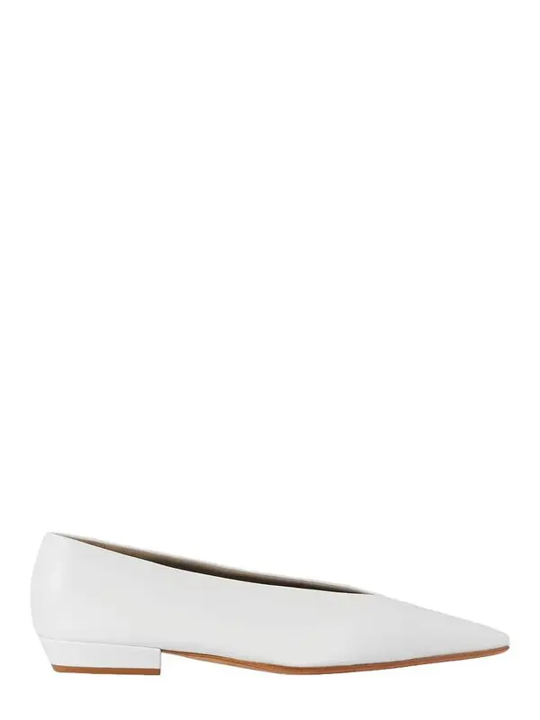 Bottega Veneta Almond Leather Ballet Flat - White