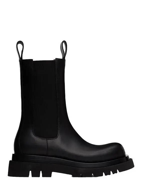 Bottega Veneta Lug Chelsea Boots - Black