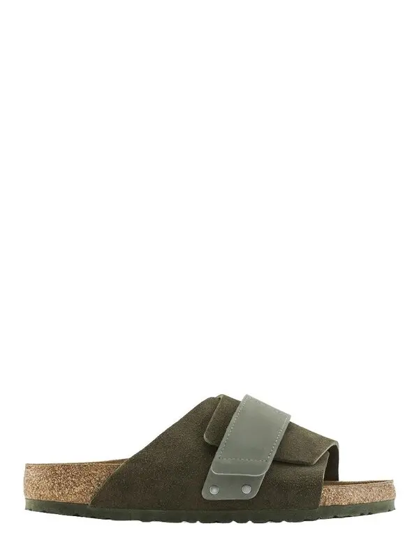 BIRKENSTOCK Kyoto Suede Slides - Thyme