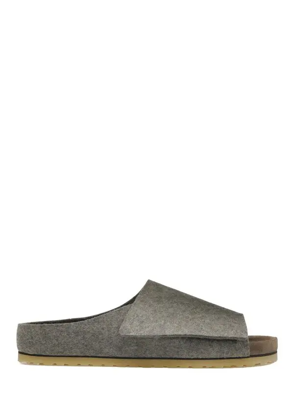 BIRKENSTOCK Los Feliz Wool Felt Slides - Ash