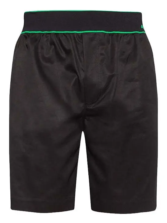 Bottega Veneta Logo Elastic Waist Shorts - Black/green