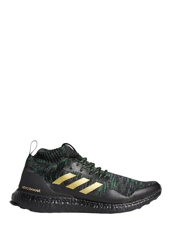Adidas Ultra Boost Dna Mid Sneakers - Black/collegiate Green/gold Metallic