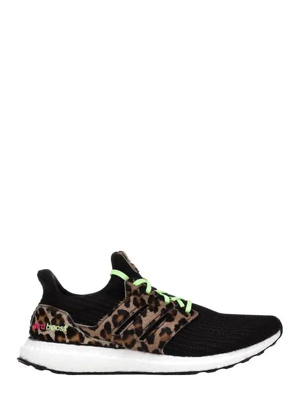 Adidas Ultra Boost Dna Leopard Sneakers - Core Black/signal Green
