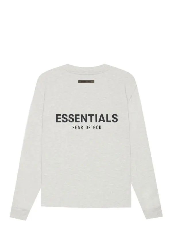 Fear Of God Essentials Long Sleeve T-shirt - Light Heather Oatmeal