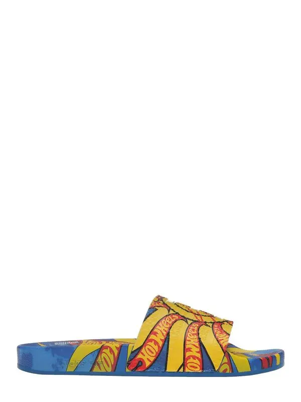 Adidas Adilette Sean Wotherspoon X Hot Wheels Slides - Blue Bird/bold Gold/core Black