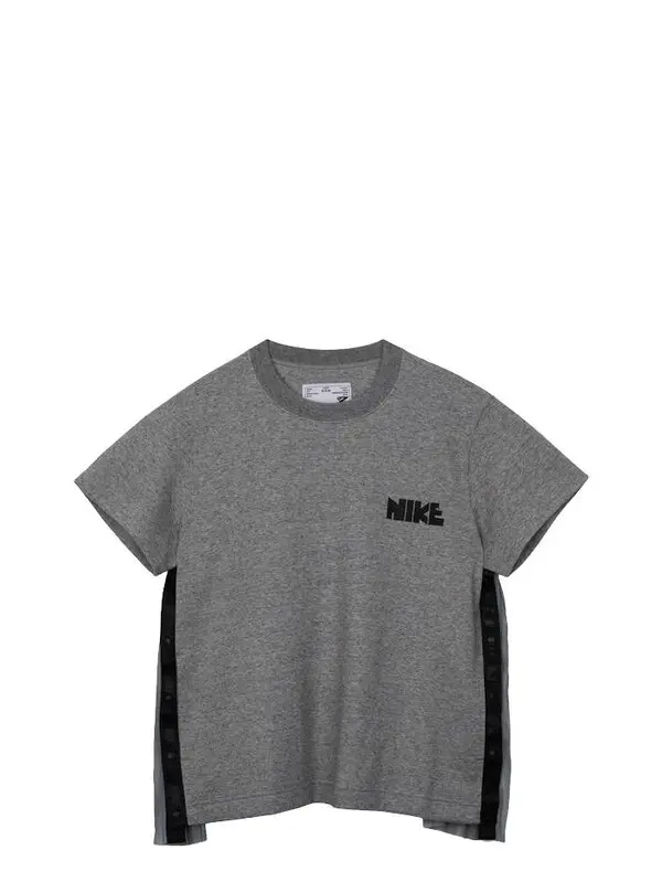 Nike X Sacai Short Sleeve Fleece Top - Dark Grey Heather (womens)