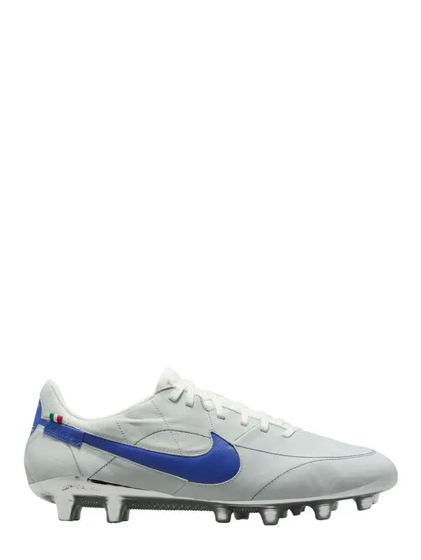 Nike Tiempo Legend Elite Mi Ag Montebelluna Leather - White/metallic Silver/game Royal