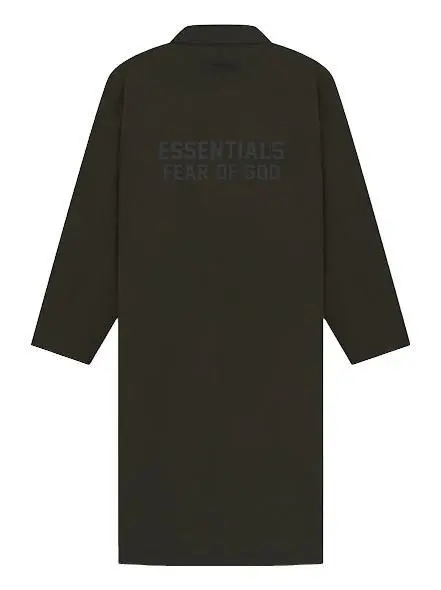 Fear Of God Essentials Long Coat - Off/black