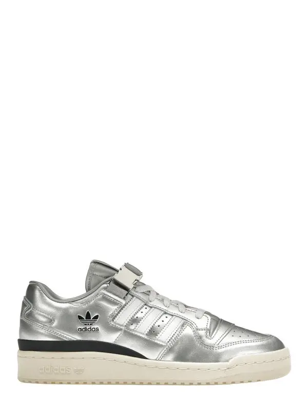 Adidas Forum Low Atmos Metallic Packin Sneakers - Metallic Silver/core Black