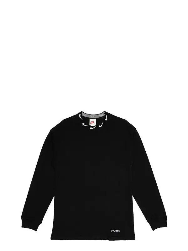 Nike X Stussy Nrg Br Long Sleeve Knit Top - Black