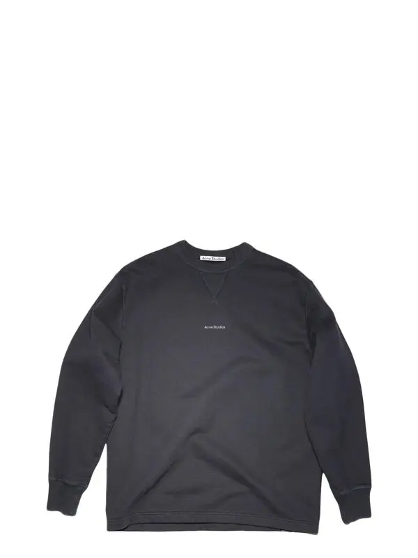 Acne Studios Logo Crewneck Sweatshirt - Black