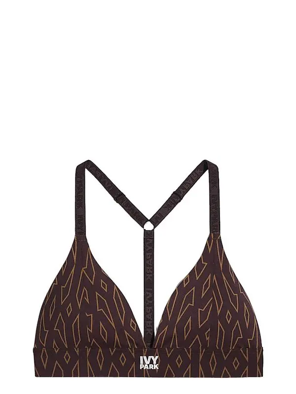 Adidas Ivy Park Lowsupport Triangle Bra - Wild Brown/night Red