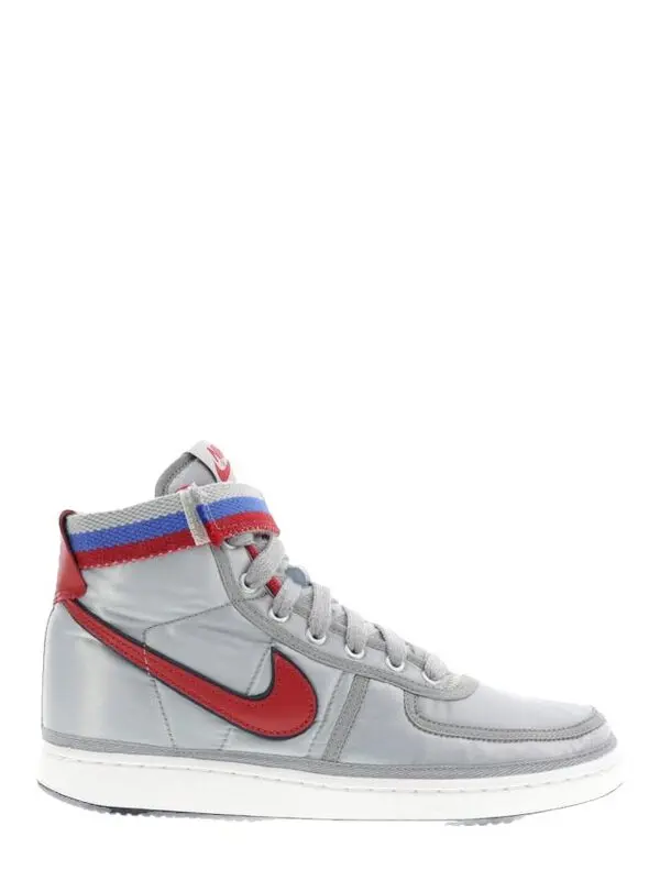 Nike Vandal High Supreme Nylon Og Sneakers - Metallic Silver/university Red