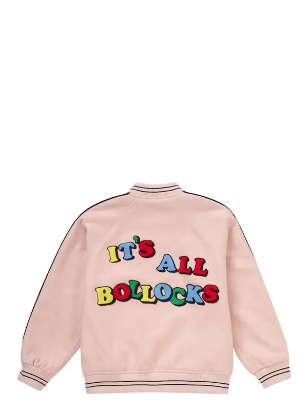 Supreme Jamie Reid It's All Bollocks Varsity Jacket - Dusty Pink