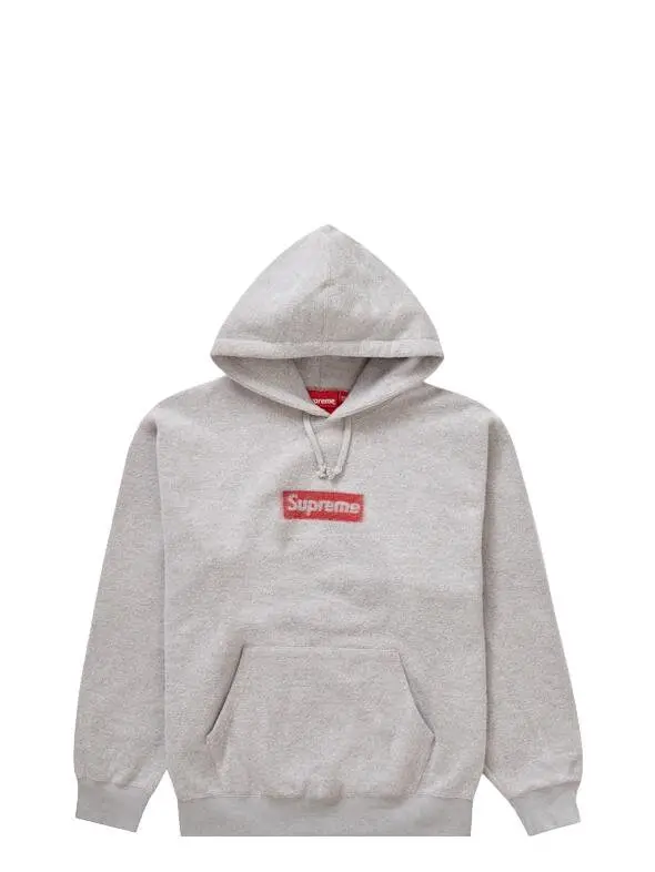 Supreme Inside Out Box Logo Hooded Sweatshirt - Heather Grey