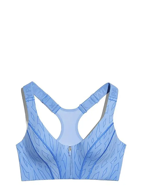 Adidas Ivy Park Mediumsupport Monogram Cutout Bra - Light Blue