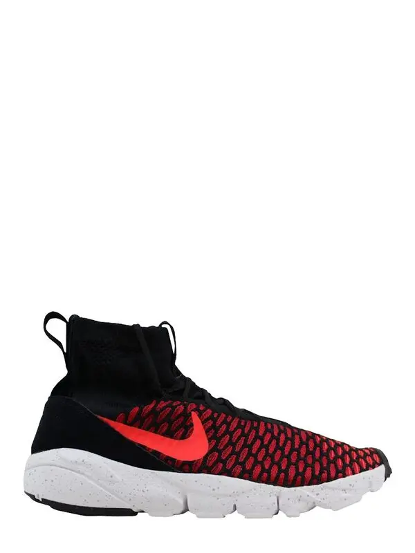 Nike Air Footscape Magista Flyknit - Black/bright Crimson/gym Red
