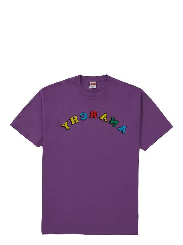 Supreme Jamie Reid Anarchy Tee Shirt - Purple