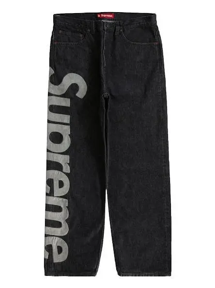 Supreme Inset Logo Jean - Black
