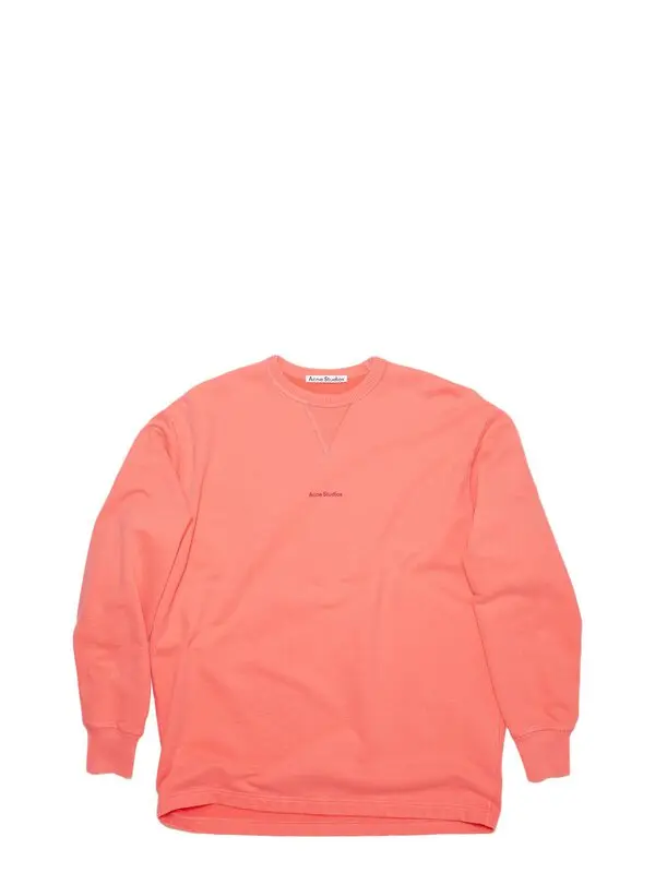 Acne Studios Logo Crewneck Sweatshirt - Salmon Pink
