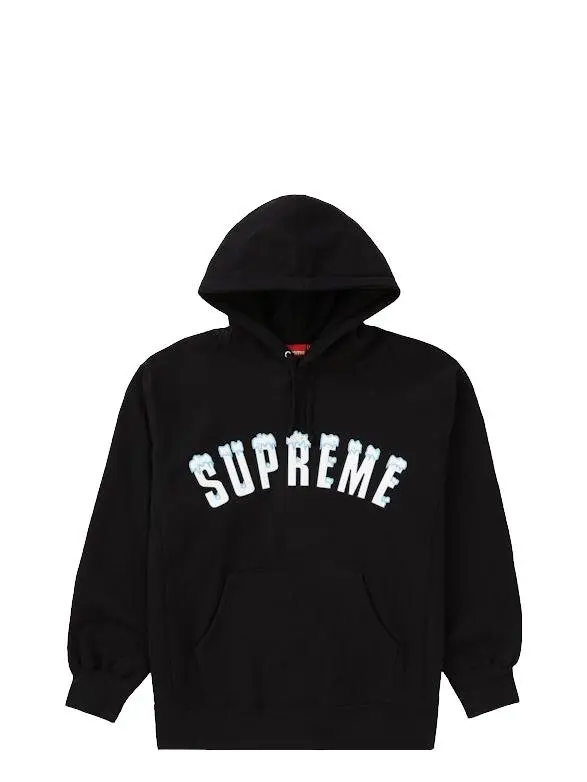 Supreme Icy Arc Hooded Sweatshirt - Black