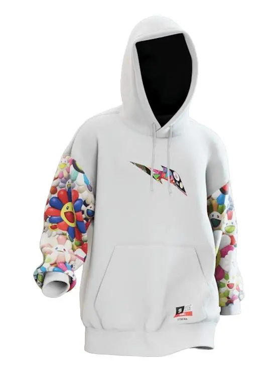 RTFKT Clonex Murakami Drip Hoodie - White