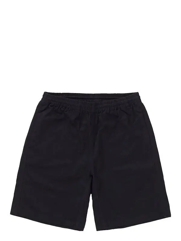 Supreme Jacquard Logo Twill Short - Black