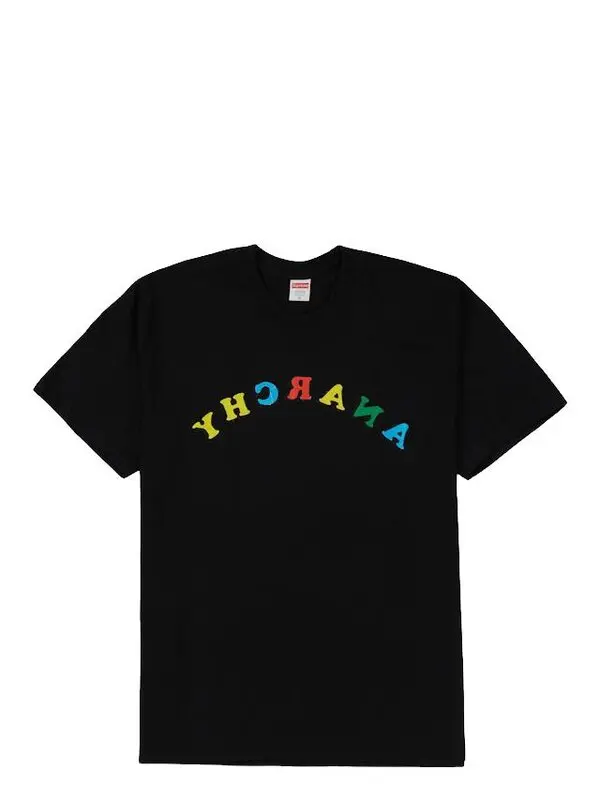 Supreme Jamie Reid Anarchy Tee Shirt - Black