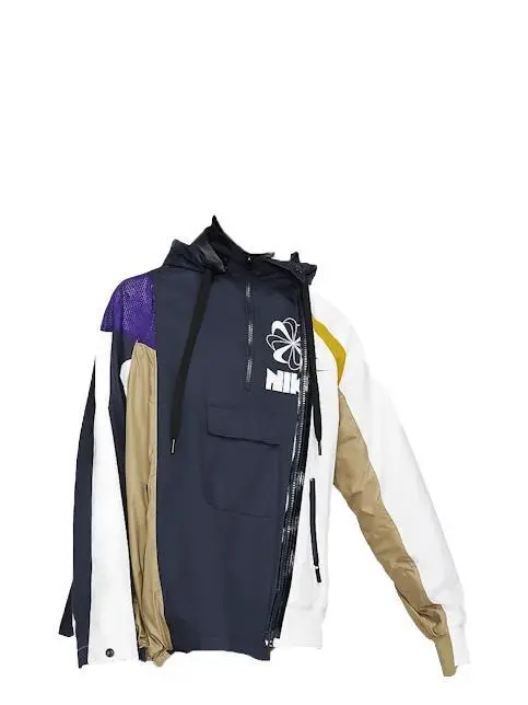 Nike X Sacai Double Zip Jacket - Obsidian/court Purple