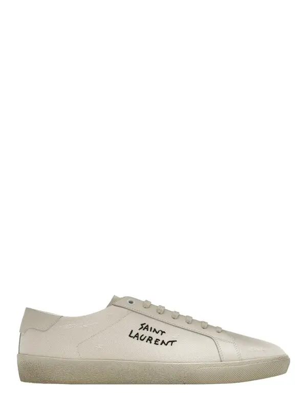 Saint Laurent Court Classic Sl06 Sneakers - Cream/black