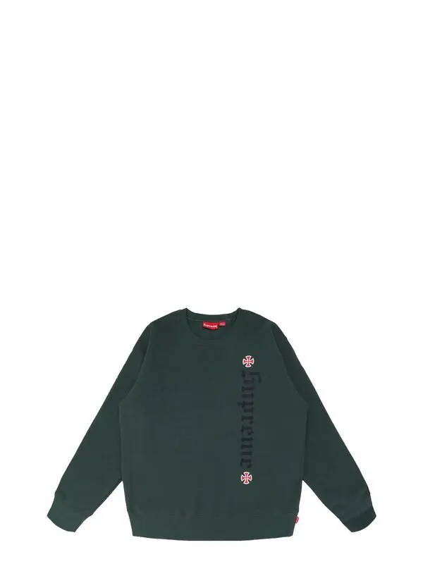 Supreme Independent Crewneck Sweatshirt - Olive Green