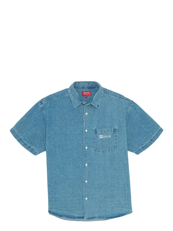 Supreme Invert Denim Short Sleeve Shirt - Blue