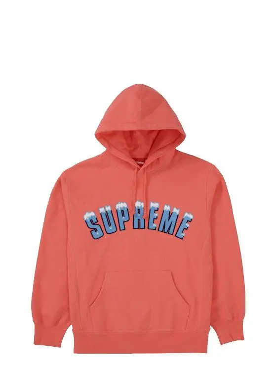 Supreme Hooded Sweatshirt - Bright Coral