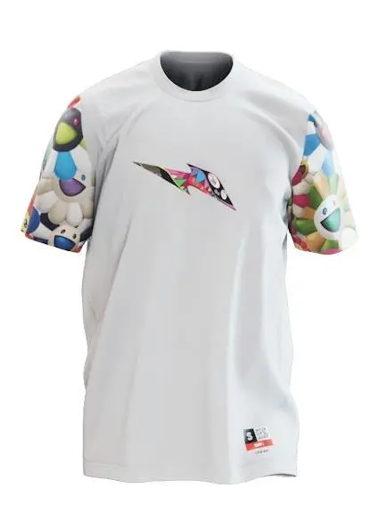 RTFKT Clonex Murakami Drip Tshirtin - White