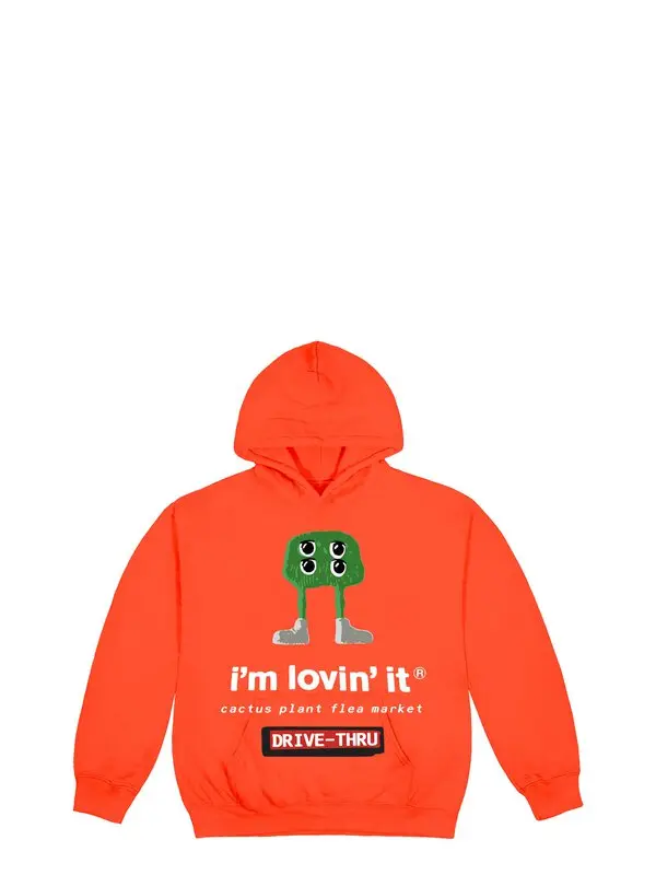 CACTUS PLANT FLEA MARKET X Mcdonald's Fry Guy Hoodie - Bright Orange