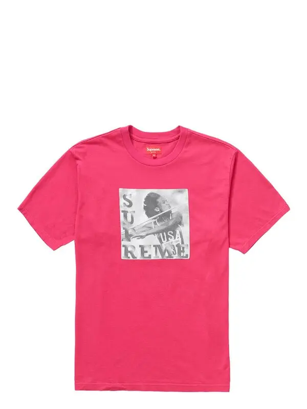 Supreme Javelin Label Short Sleeve Top - Fuchsia
