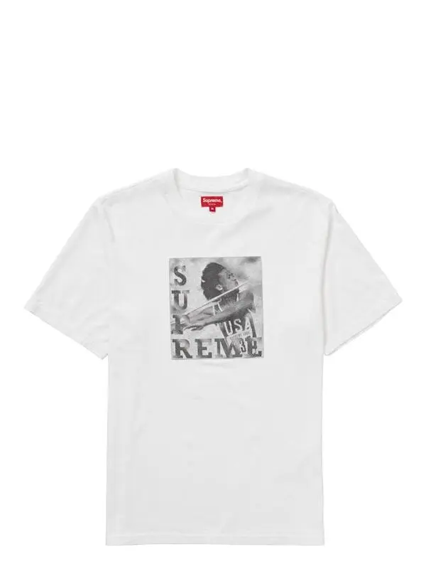 Supreme Javelin Label Short Sleeve Top - White