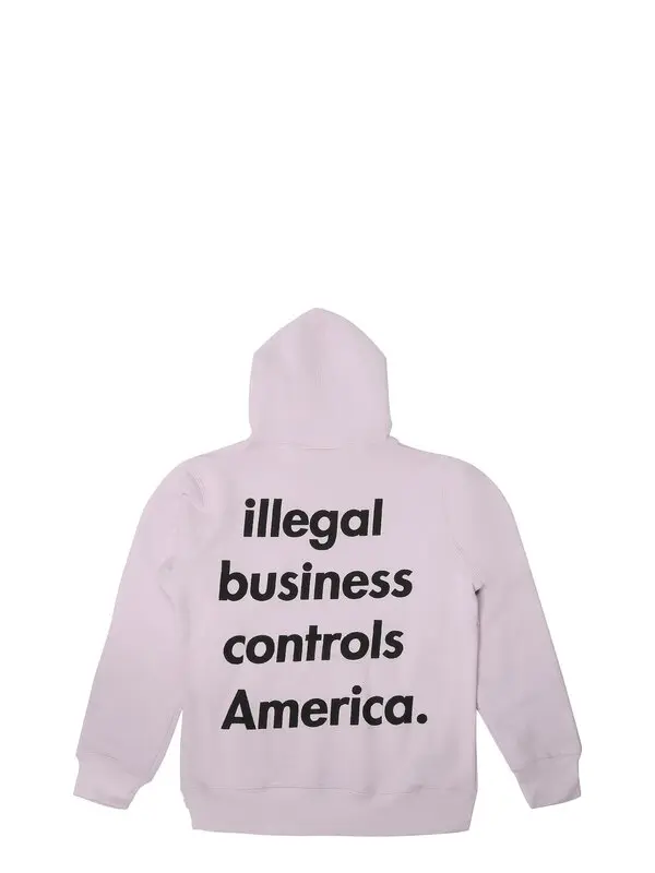 Supreme Illegal Business Hooded Sweatshirt - Light Purple