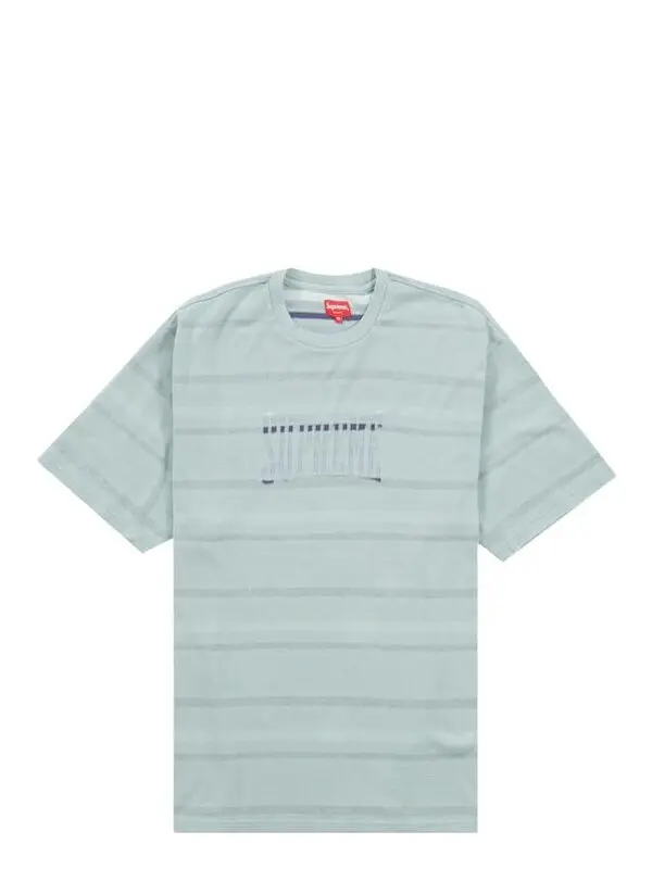 Supreme Inverted Stripe Short Sleeve Top - Light Blue