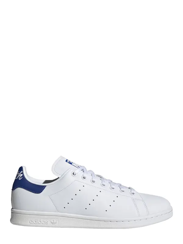 Adidas Stan Smith Cursive Sneakers - Running White/collegiate Royal/red