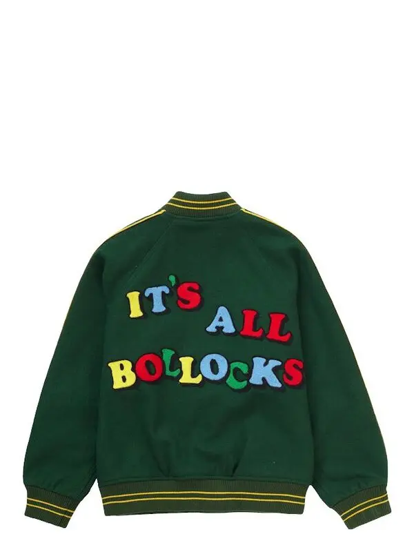 Supreme Jamie Reid It's All Bollocks Varsity Jacket - Dark Green