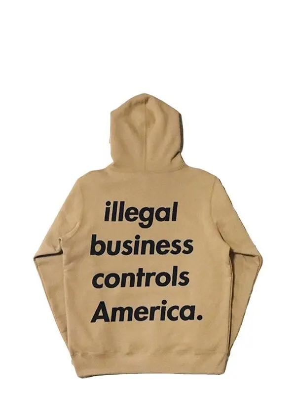 Supreme Illegal Business Hooded Sweatshirt - Light Brown