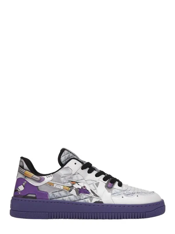 RTFKT Themetapigeon Mkin Sneakers - Silver/purple